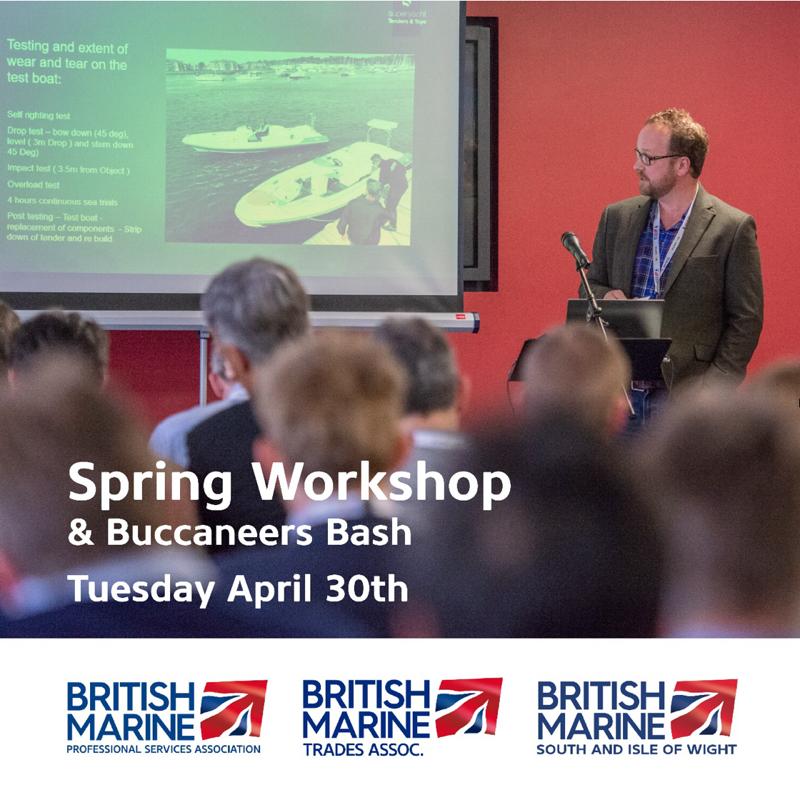 Tickets and agenda released for Association Spring Workshop and Buccaneers Bash