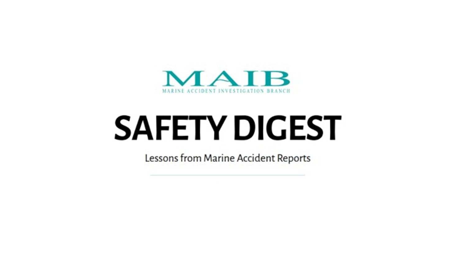 MAIB safety digest 1/2025 published