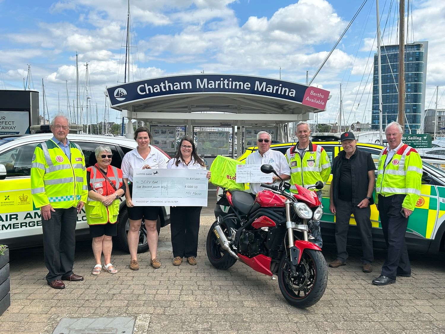 MDL’s Chatham Maritime Marina joins forces to support SERV Kent charity
